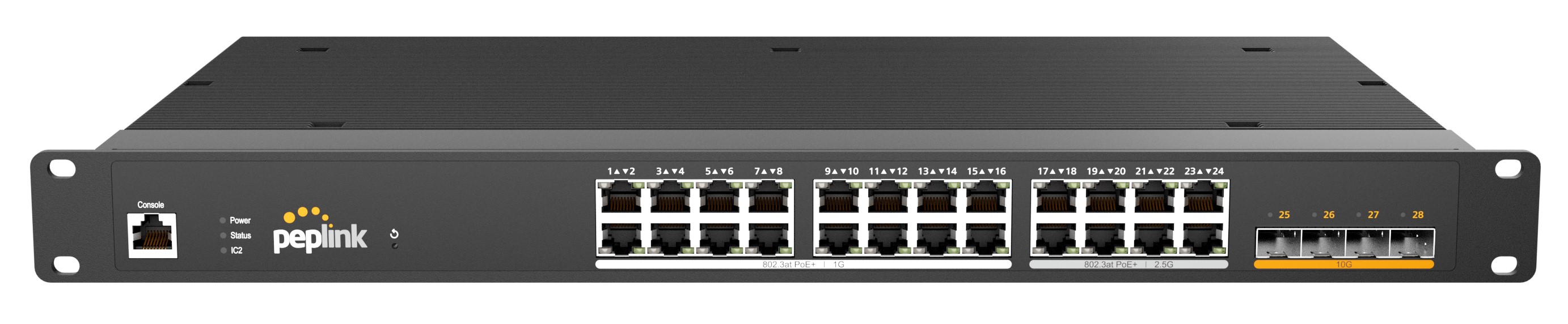 Peplink PLS-R-24-H2G-250W 28-Port PoE Switch | Westward Sales